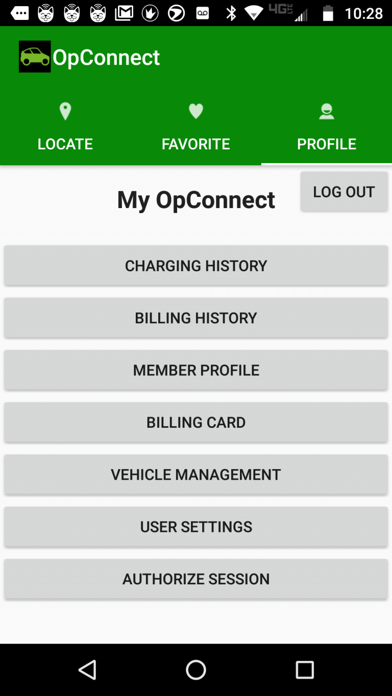 Conductor de VE – OpConnect